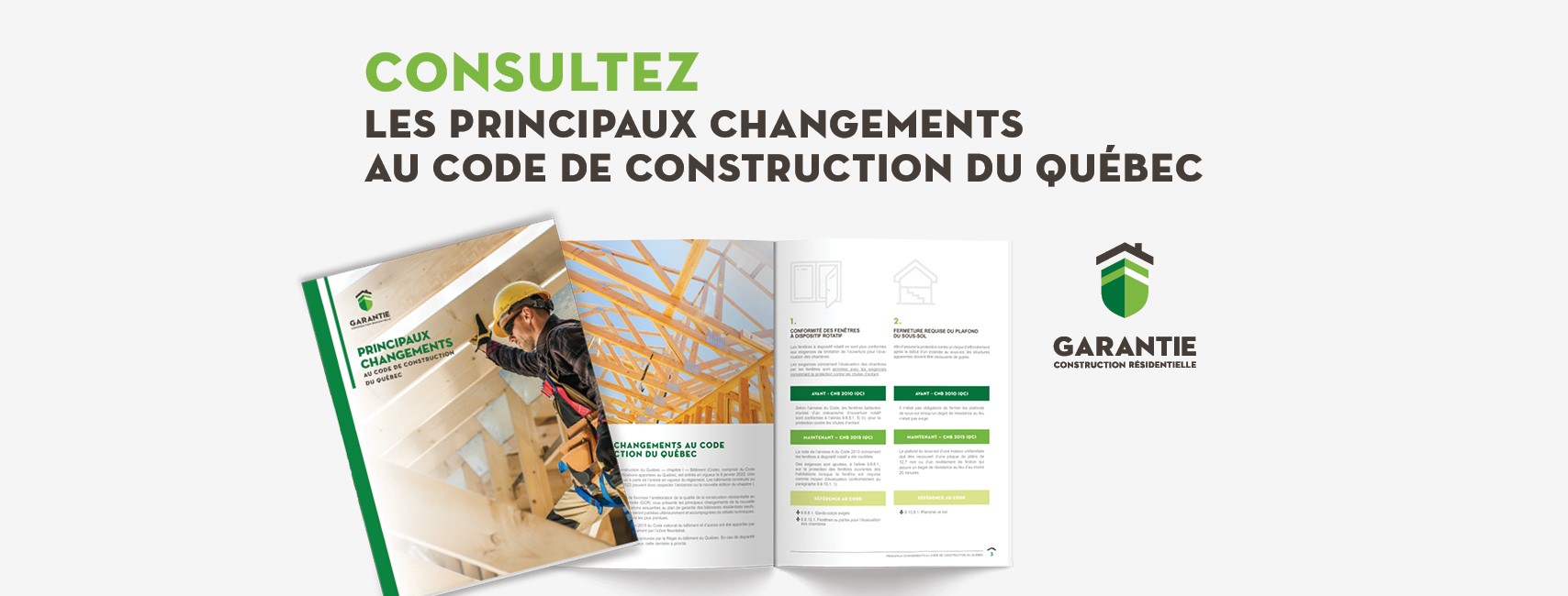 Principaux changements au Code de construction du Québec - GCR
